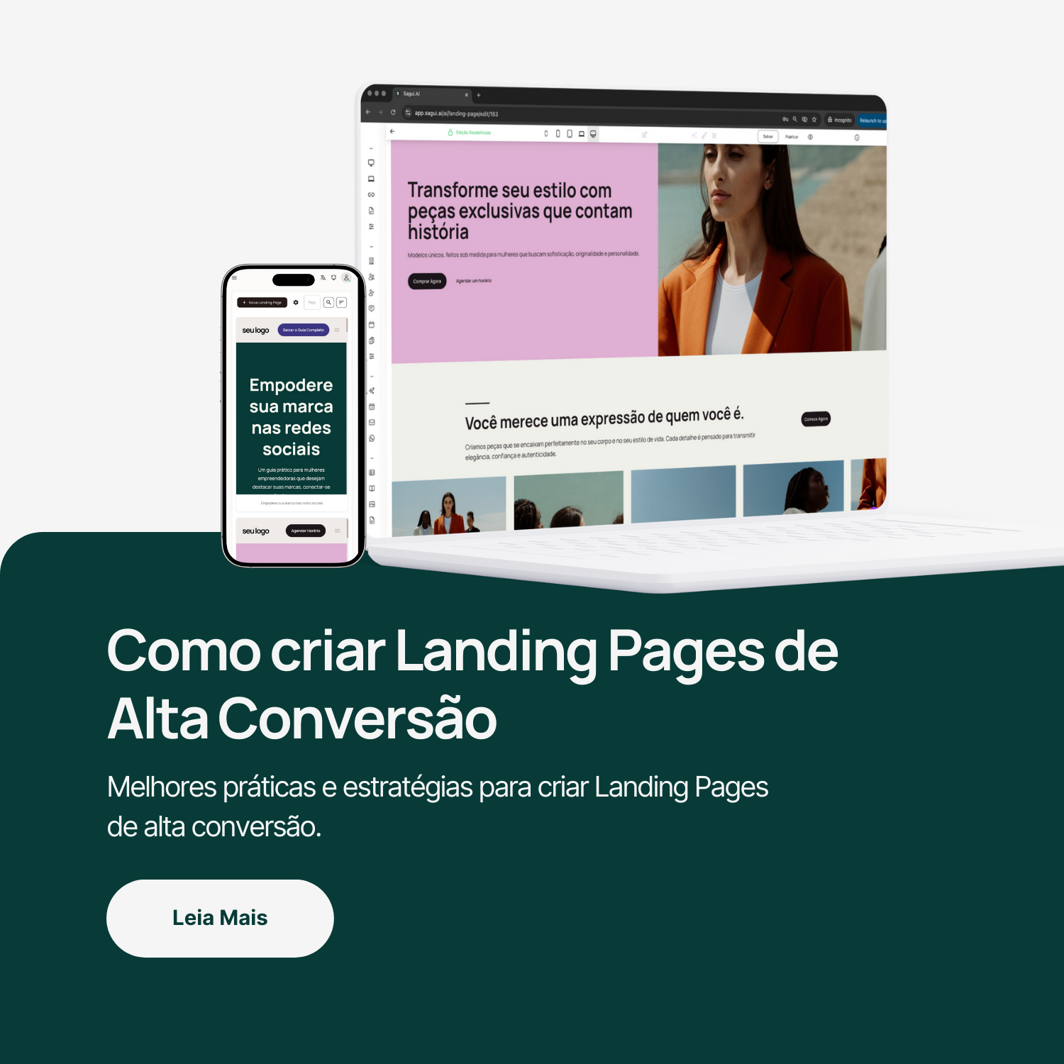 Postagem - Como criar Landing Pages de Alta Conversão